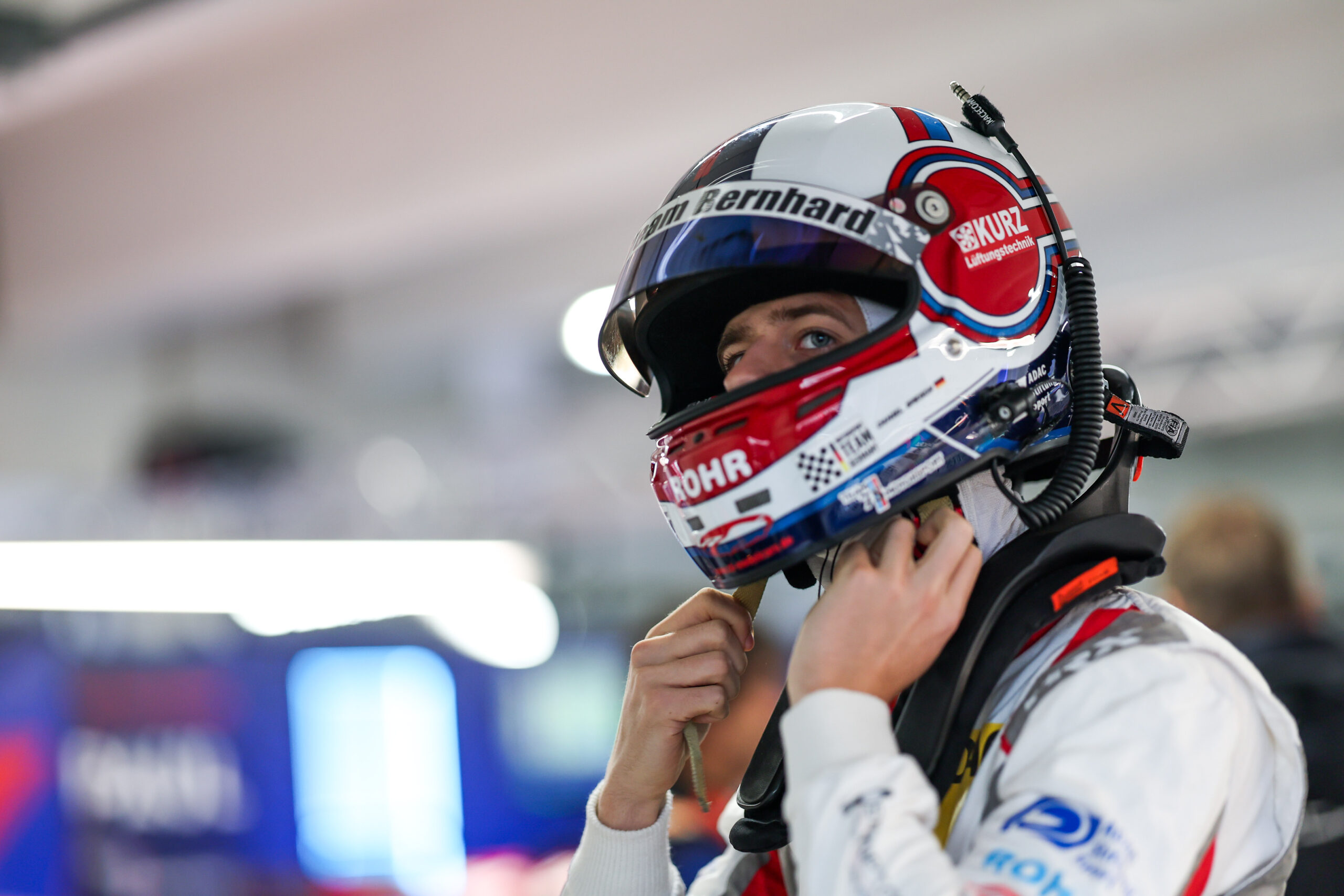 Team Bernhard Pilot Daniel Gregor in der ADAC GT4 Germany in Hockenheim ...